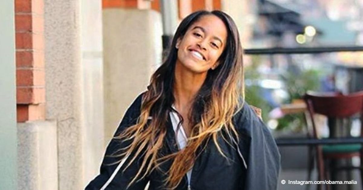 Malia Obama stuns with African-inspired hairstyle and tight leggings on ...