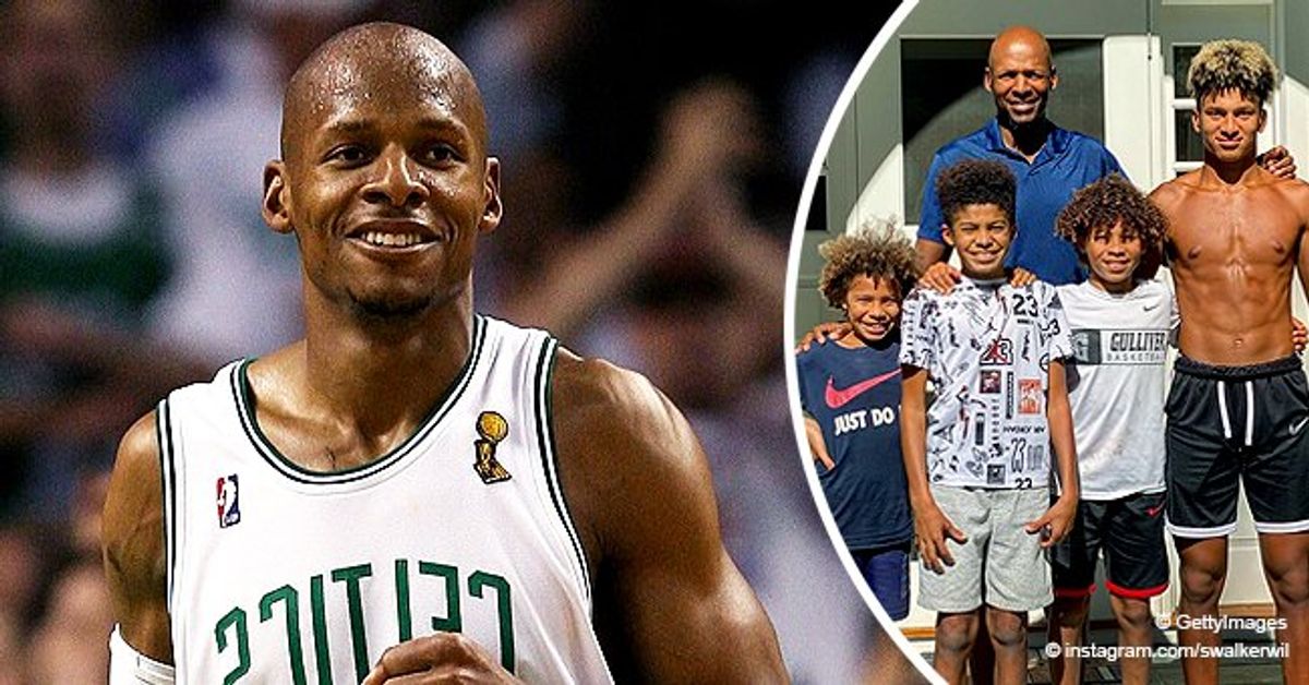 Ray Allen's Wife Shares a Charming Photo of Him with Their Four Curly ...
