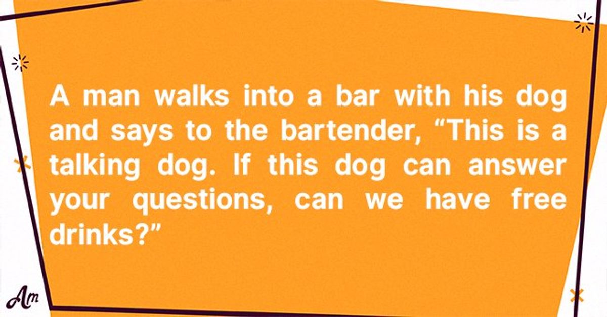 Daily Joke: Man Walks into a Bar with His Talking Dog
