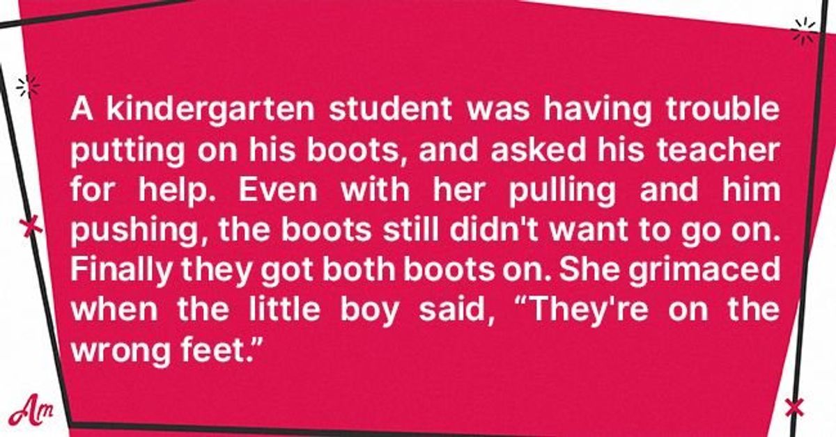 Daily Joke: Little Boy Having Trouble Putting on His Boots Asks His ...