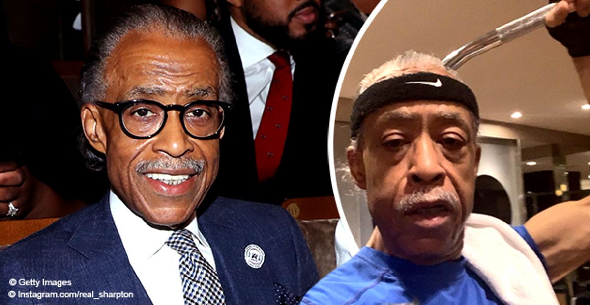 Rev Al Sharpton Flexes His Muscles during a Pre-Dawn Workout in Video