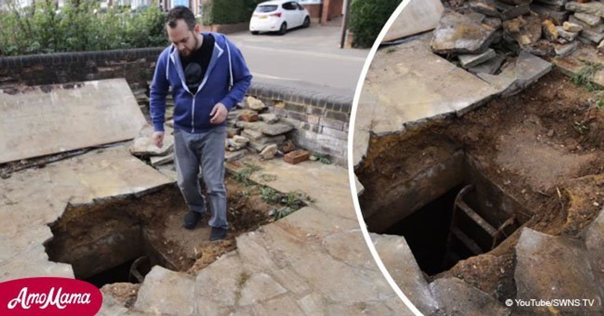Man found giant hole near his home. But it turned out to be a secret room