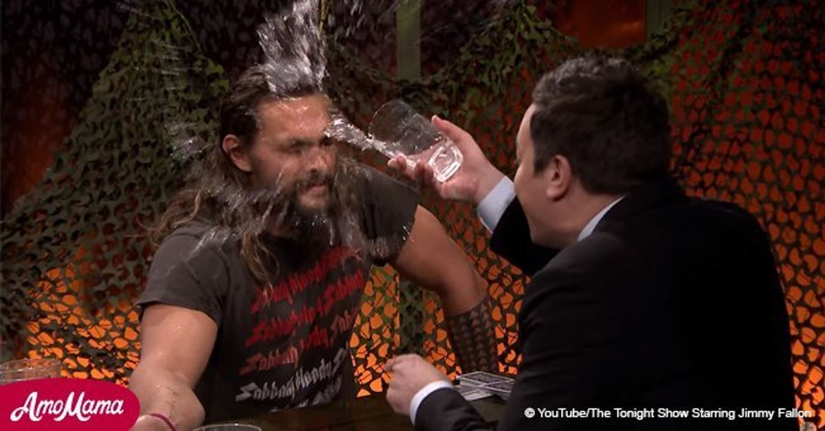 Jason Momoa plays 'Water Wars' with Jimmy Fallon