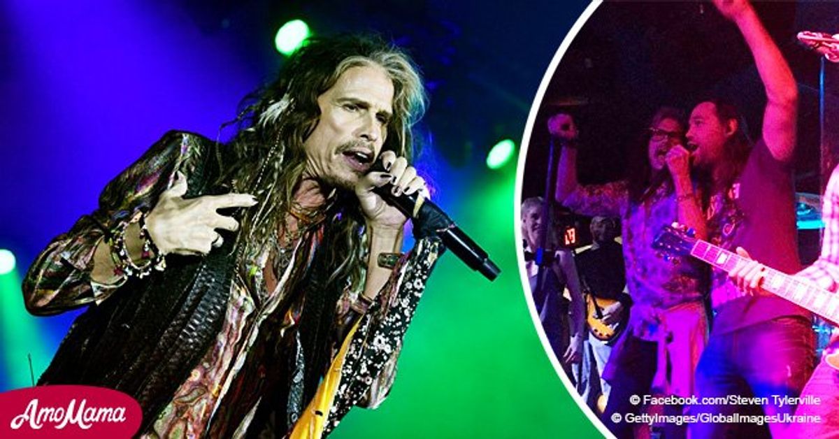 Video of Steven Tyler joining a bar band for impromptu performance ...