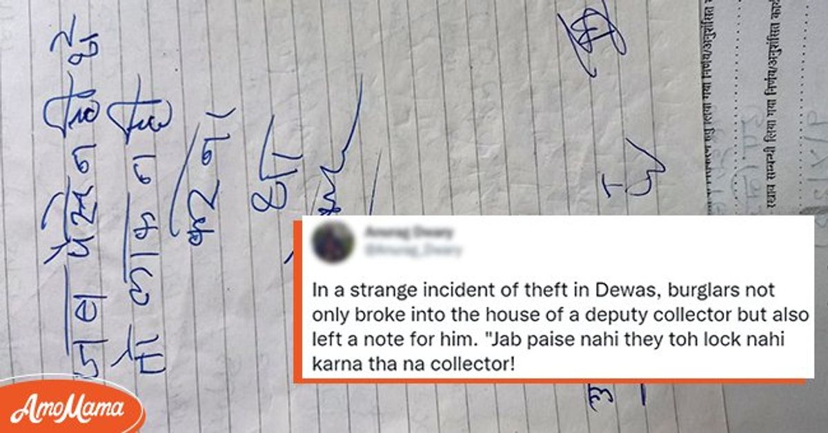 Thief Breaks into Deputy Collector's House to Steal Money, Leaves a ...
