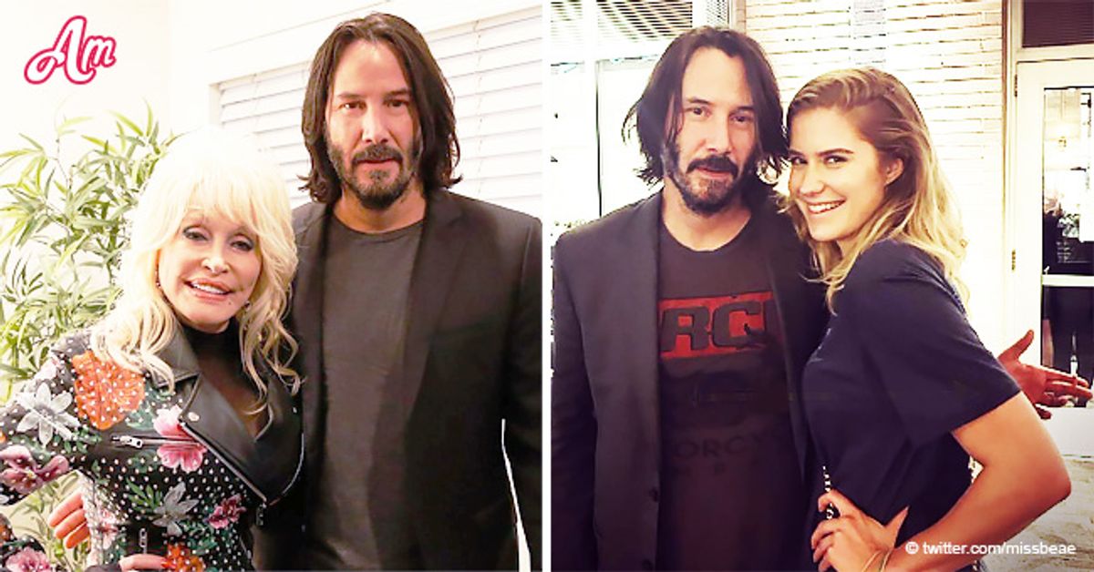 Keanu Reeves Praised for the Way He Poses in Photos with Other People