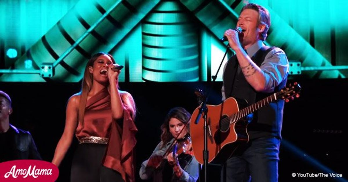 Blake Shelton and Spensha Baker wowed audience with duet on 'The Voice'