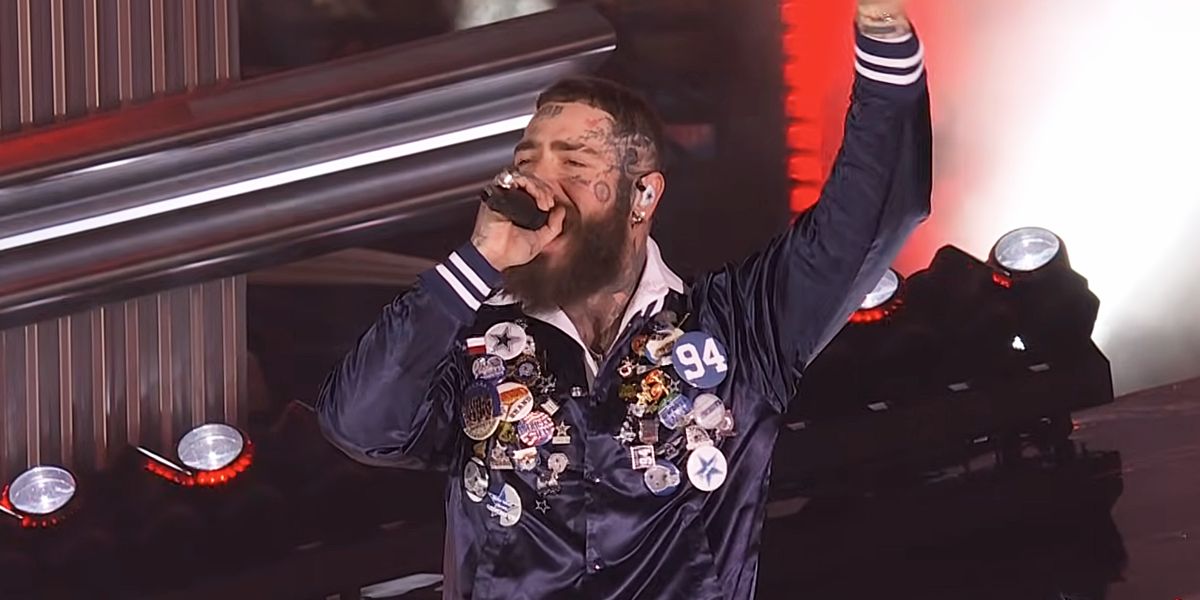 Post Malone's Halftime Show Performance at Chiefs vs. Cowboys Game ...