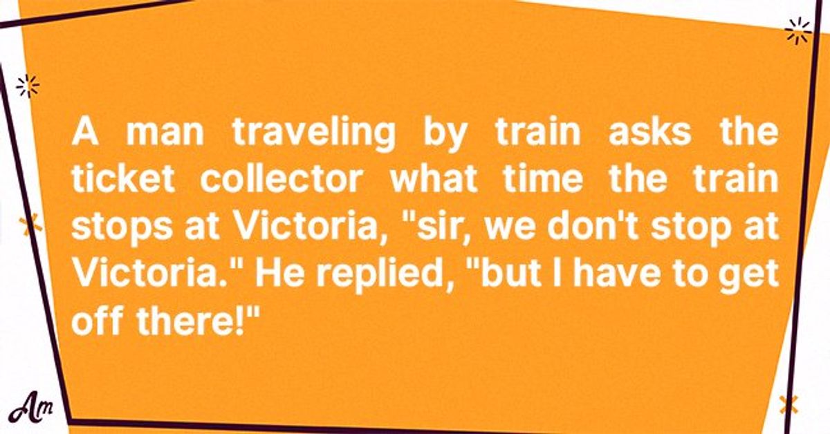 Daily Joke: Man Needed to Get off the Train