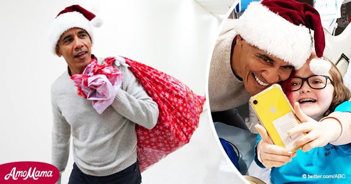 Barack Obama made a surprise visit to a D.C. children's hospital on the ...