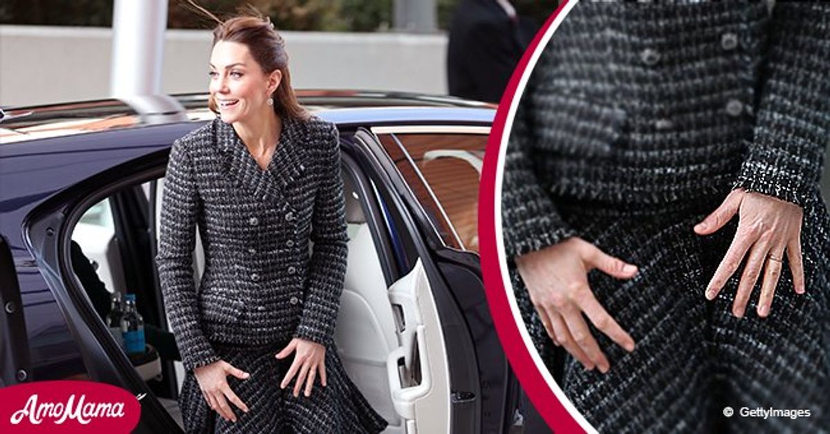 Kate Middleton Spotted without Sapphire Engagement Ring during Hospital ...
