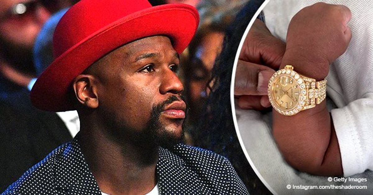 Floyd Mayweather Slammed for Buying His Infant Grandson a Gold Rolex ...