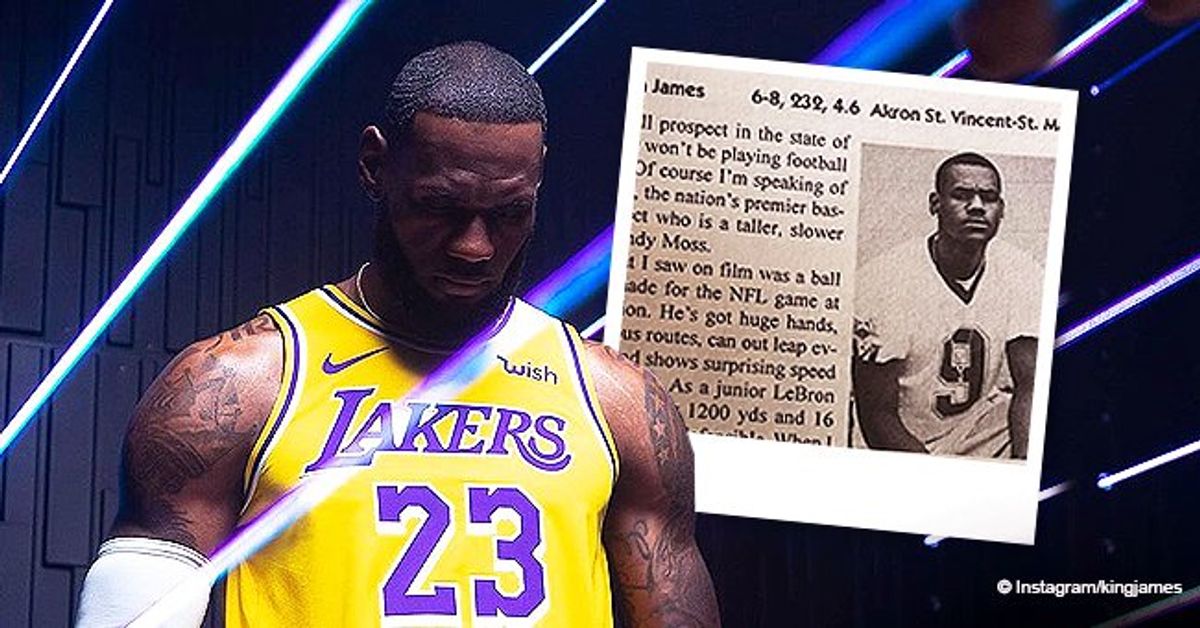 LeBron James Talks about His Football Days in High School as He Shares ...