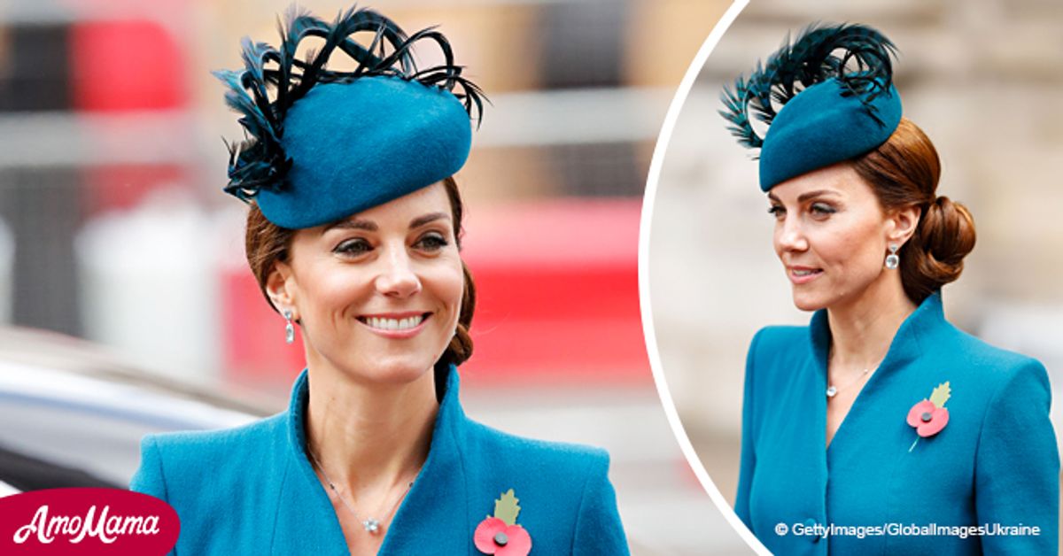 Duchess Kate Wears Blue Topaz Diamond Necklace and Expensive Earrings ...