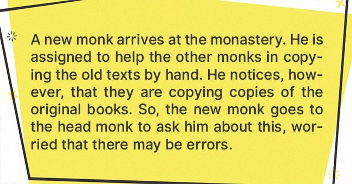 Daily Joke: New Monk Arrives at a Monastery