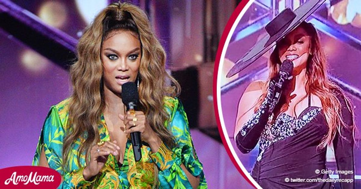 DWTS Fans Ridicule Tyra Banks' Giant Gravity-Defying Hat on Semifinals ...