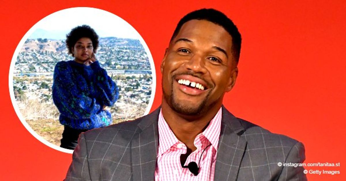 Michael Strahan's Daughter Tanita Flaunts Flourishing Afro Posing on a ...