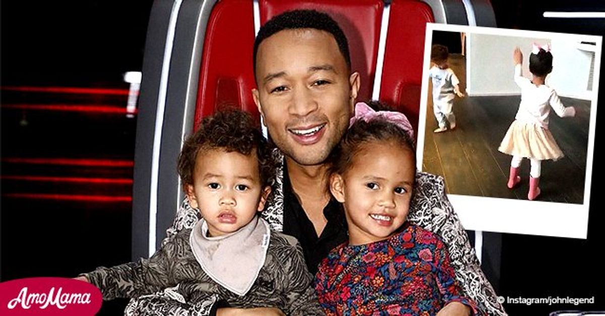 John Legend Pokes Fun at His Kids' Moves as They Dance to ...