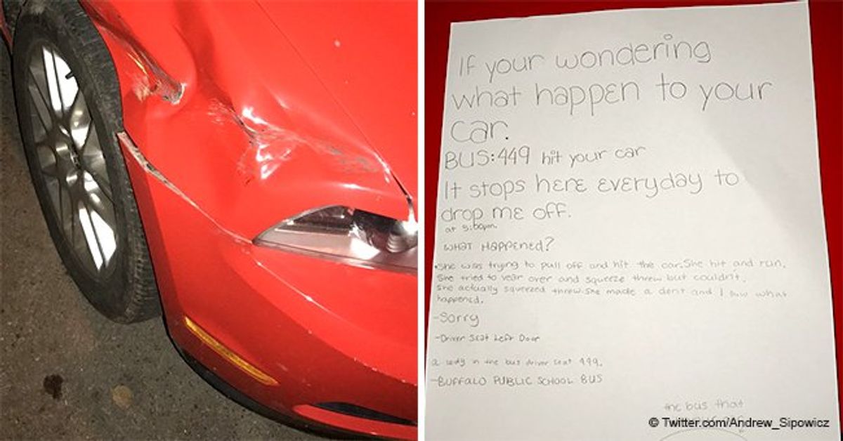 Story of 6th grader's note for car owner after witnessing hit-and-run ...