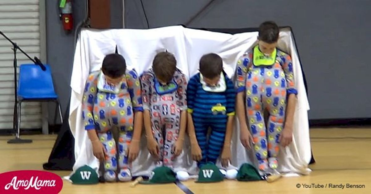 Fifth grade boys steal the spotlight at a school talent show with their ...