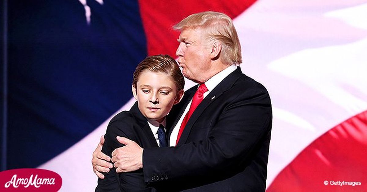 Donald Trump Reveals at a Las Vegas Rally That His Son Barron, 13, Is a ...