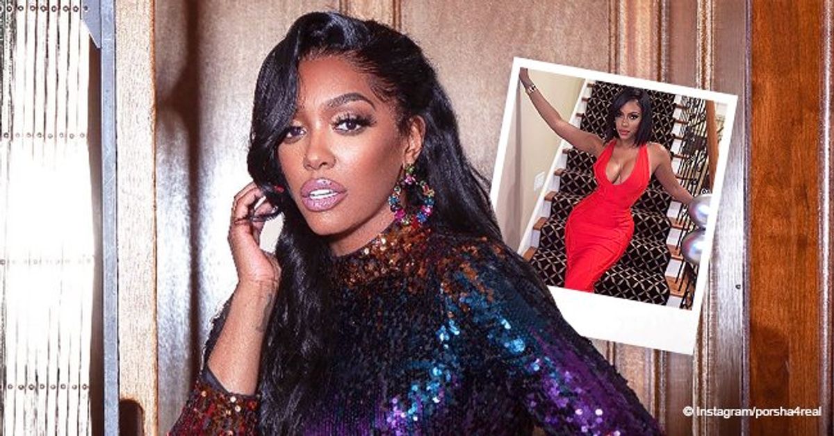 RHOA's Porsha Williams Puts on Sultry Display in a Tight Red Dress with ...