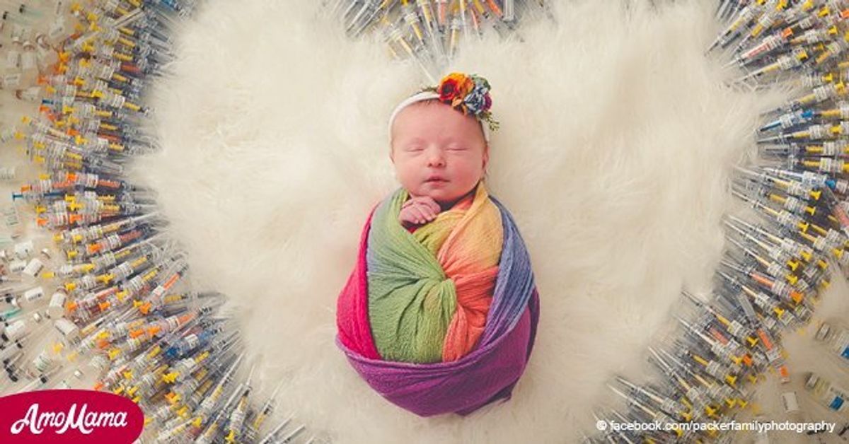 Photo of baby surrounded by hundreds of needles has become a viral ...
