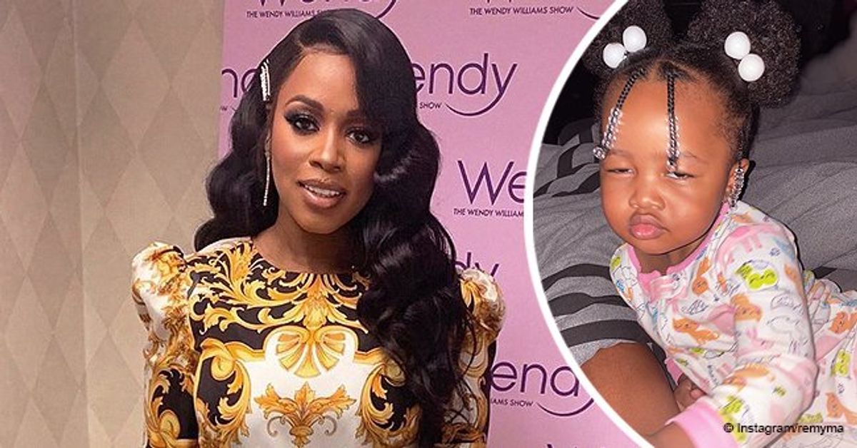 Remy Ma's Daughter Steals Hearts Showing Her Afro Puffs While Squinting ...