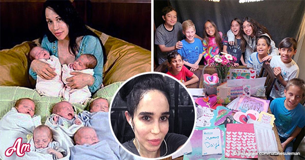 Nadya Suleman Shares a Photo with 10 of Her Children to Mark Her ...