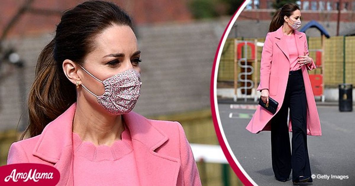 Check Out Kate Middleton Rocking a Spring Look in a Bubblegum Pink Coat ...