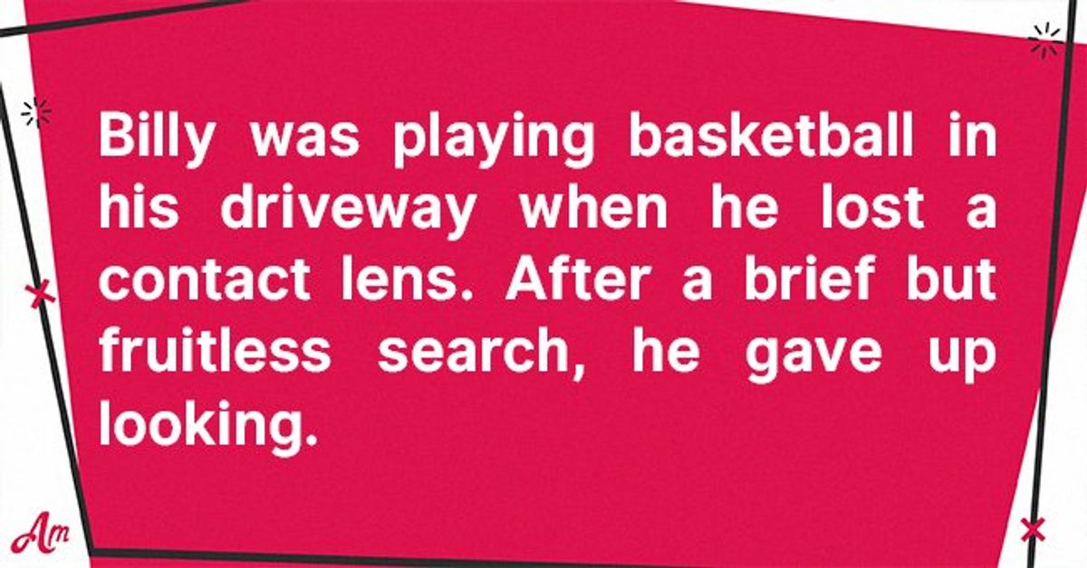 Daily Joke: A Young Boy Loses His Contact Lens