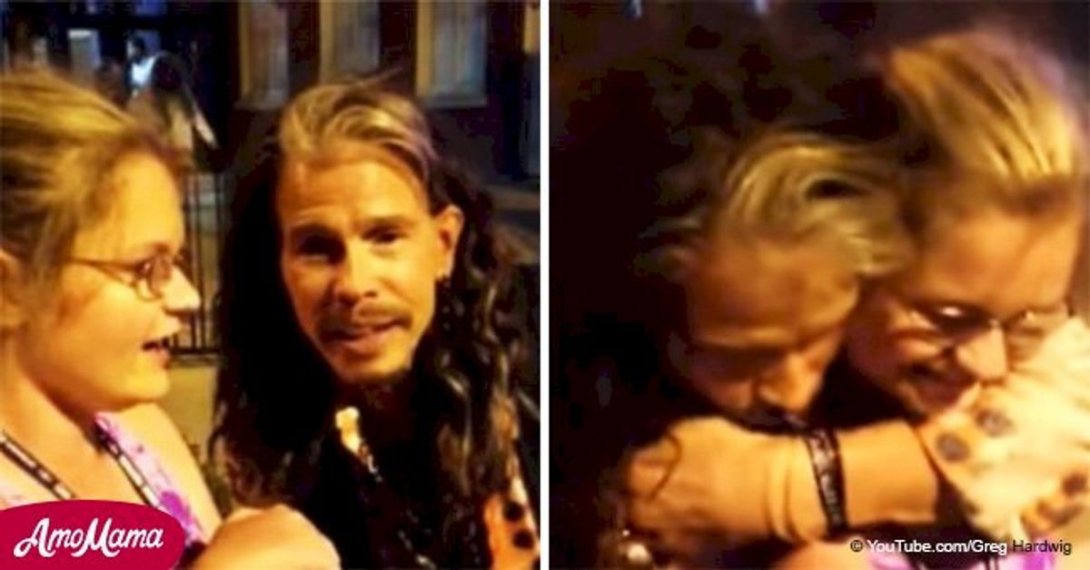 Steven Tyler sings with visually impaired girl on the street, and her ...