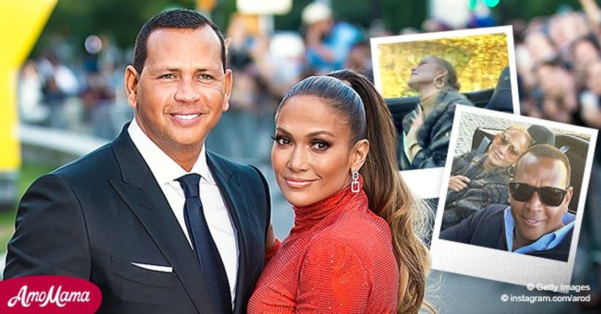 J Lo Rocks Out during Car Ride with Fiancé A-Rod as Fans Wish Them a ...