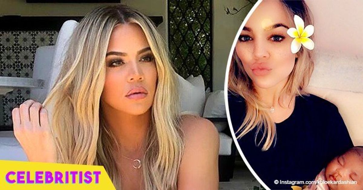 True Thompson is a little diva, rocking turban & sunglasses in sweet ...