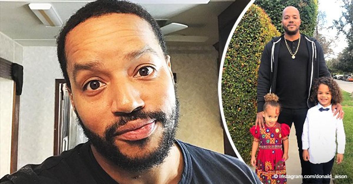 Donald Faison glows with pride in recent photo with his biracial kids ...