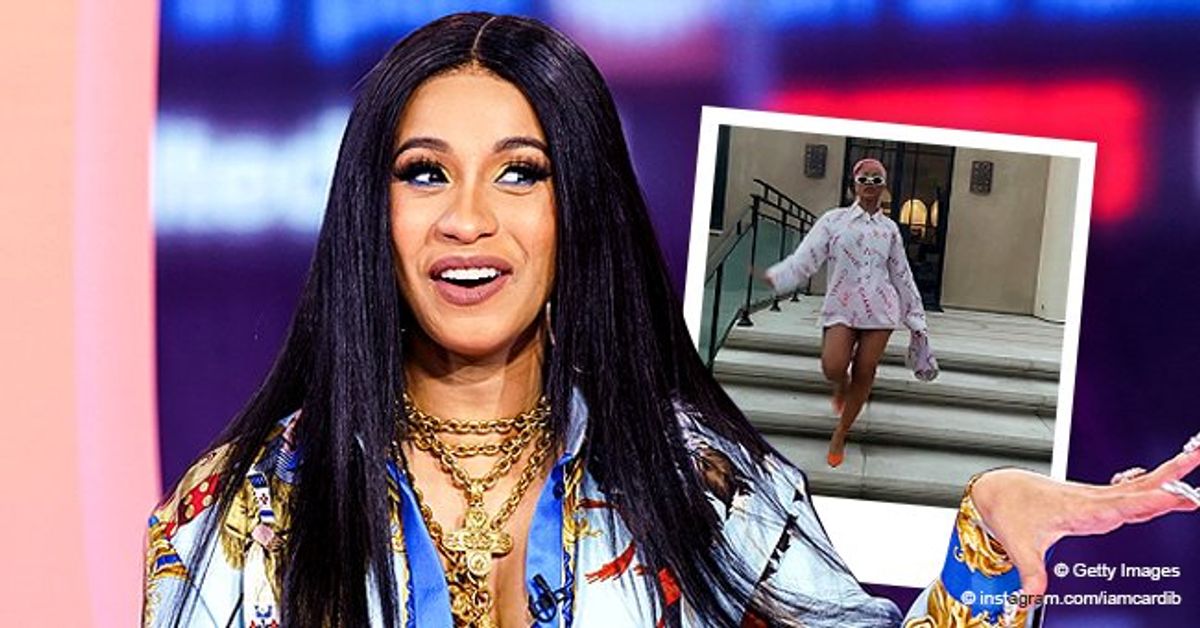 Cardi B Flaunts Her Toned Legs as She Steps Out in a White Chanel Shirt ...