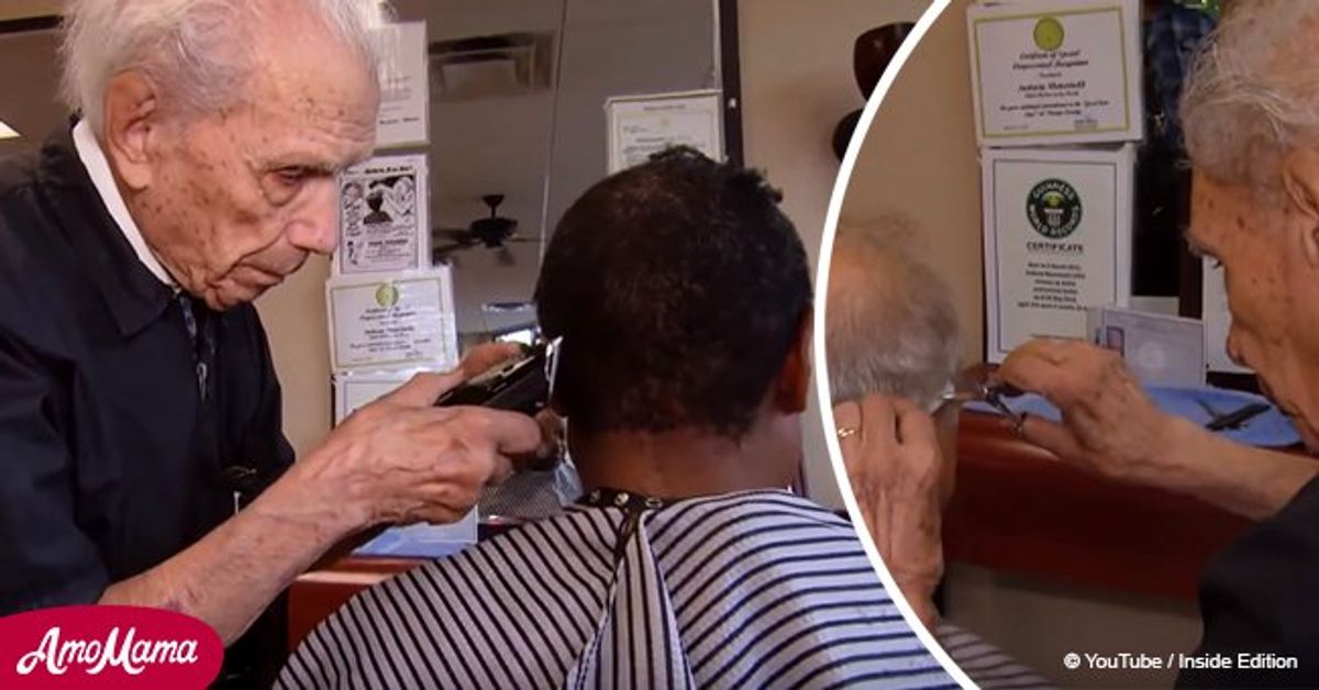 Meet the world’s oldest barber who has been cutting hair for 97 years ...