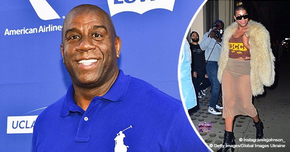 Magic Johnson's son EJ turns heads in Gucci top & see-through skirt ...