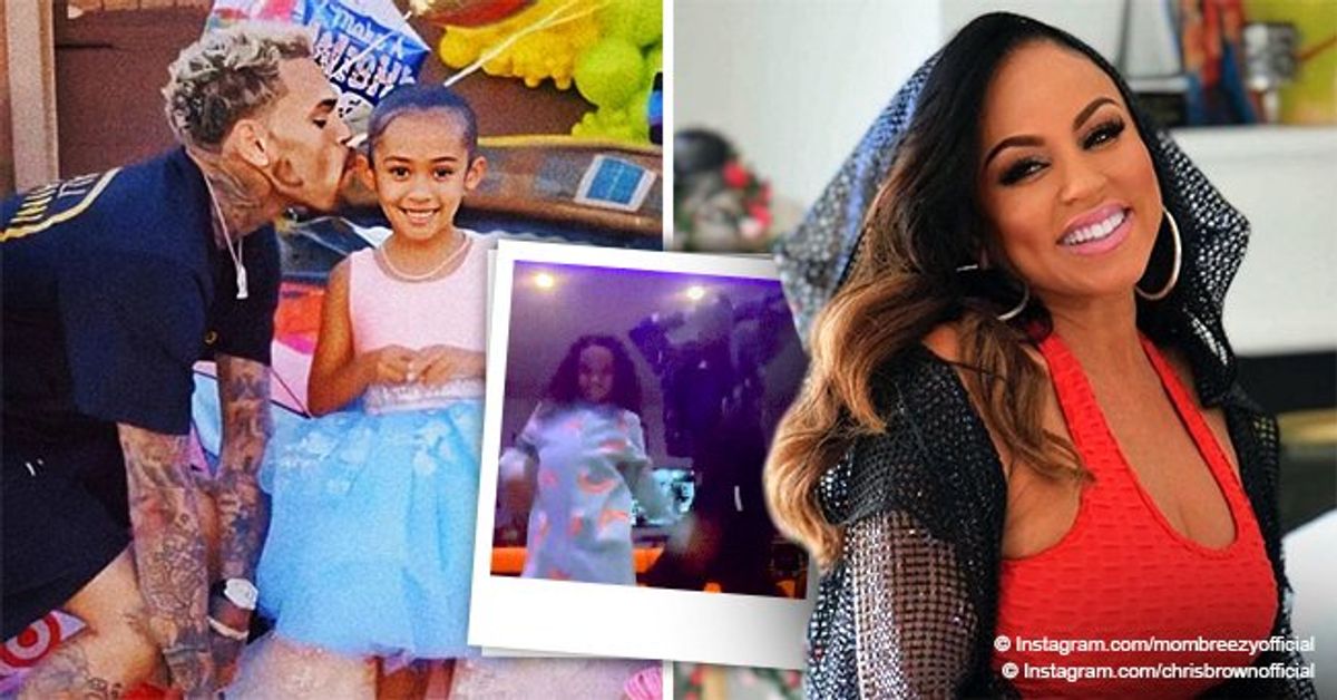 See Chris Brown's Daughter Royalty Showing Dance Skills in Cute Pajamas ...