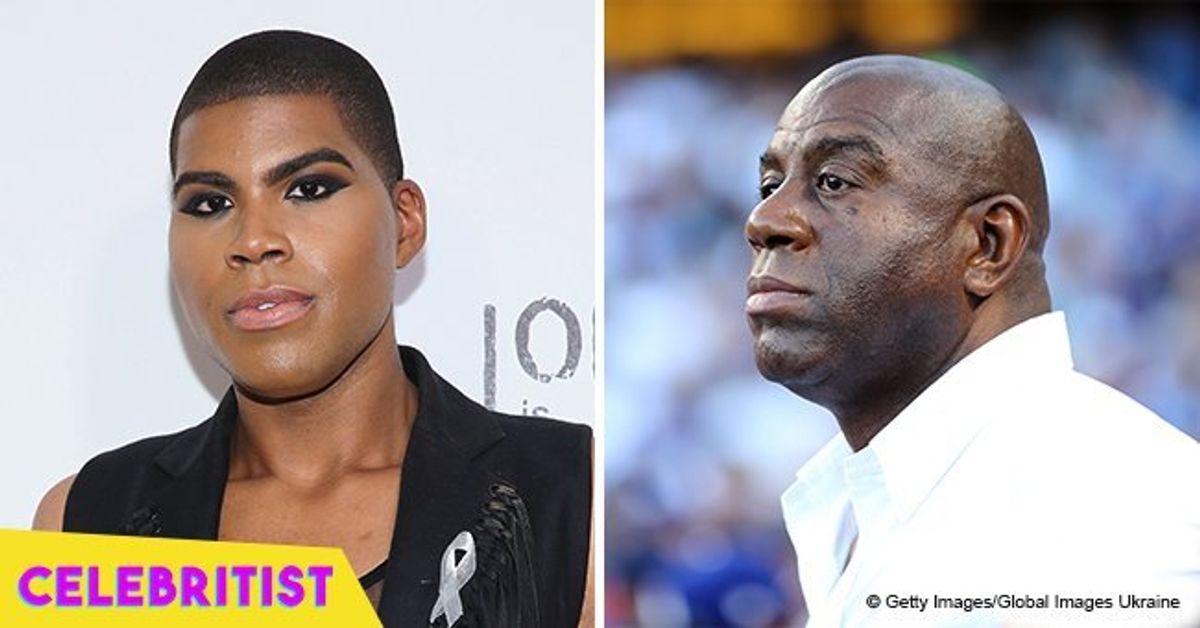 EJ Johnson flaunts bare chest in black jacket after revealing it had ...