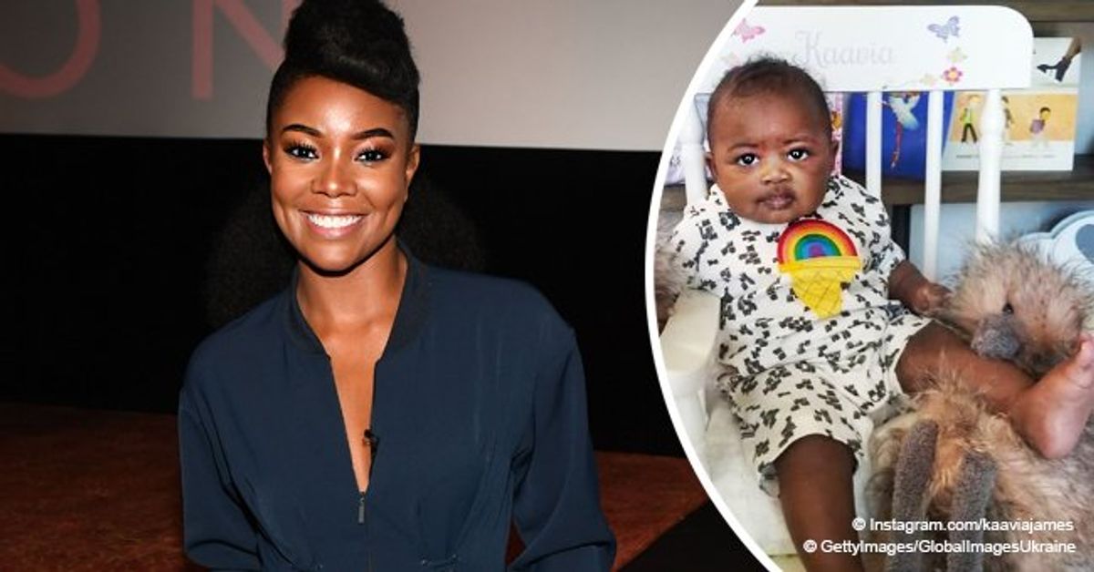 Gabby Union's Baby Looks 'Unbothered' like a Princess, Resting in ...
