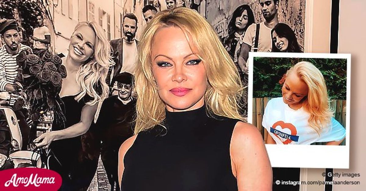 Pamela Anderson 53 Puts Her Flat Belly On Display As She Poses In A Flirty Crop Top