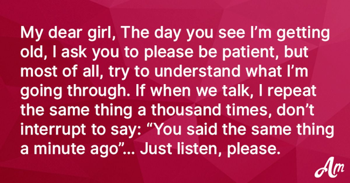 Elderly Mother Writes Her Daughter a Touching Letter about Getting Old