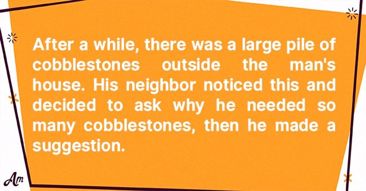 Daily Joke: Man Always Has a Cobblestone in Each Hand for Protection on ...