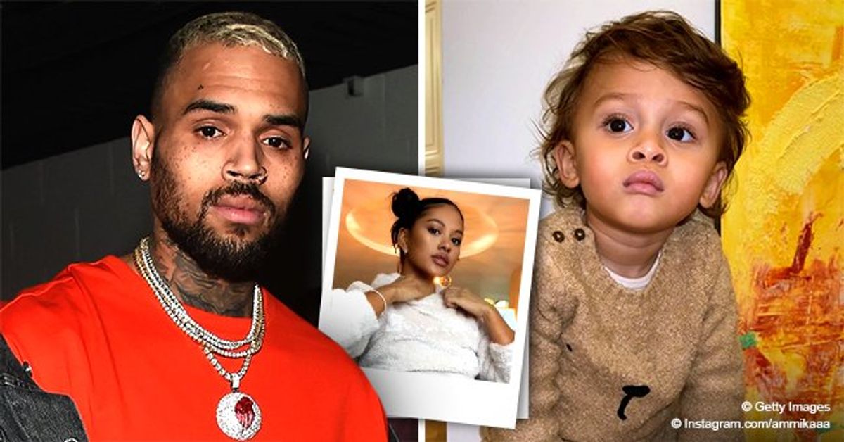 Chris Brown's Son Aeko Steals Fans' Hearts with His Beautiful Eyes in a ...
