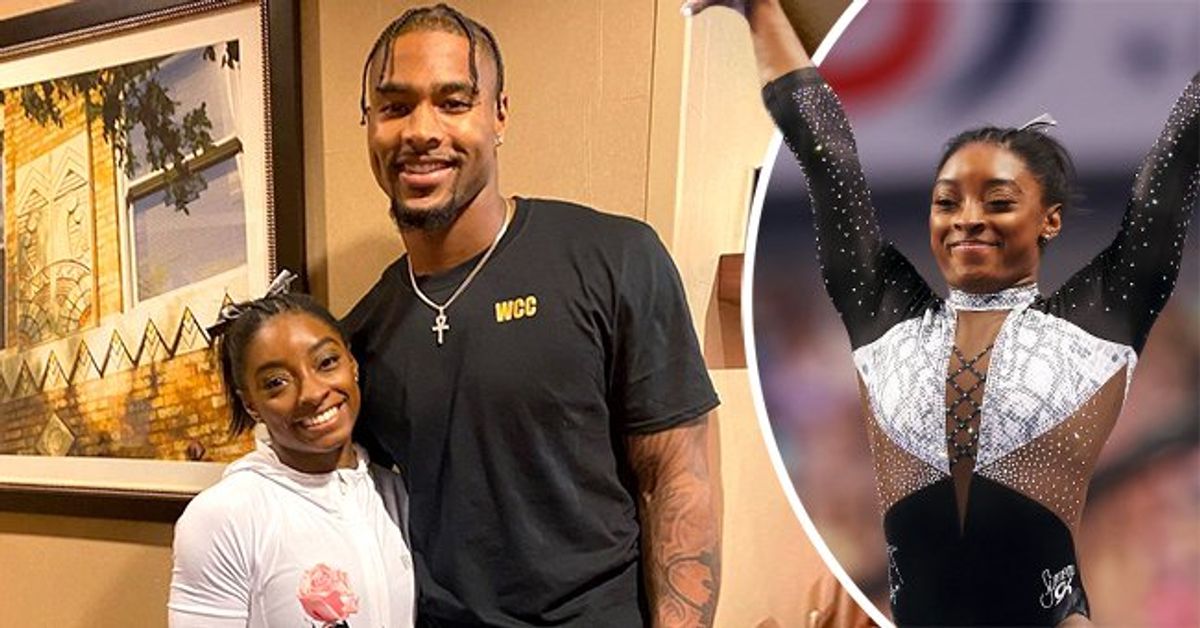 Simone Biles' BF Jonathan Owens Raves over Her Routine At Gymnastics ...