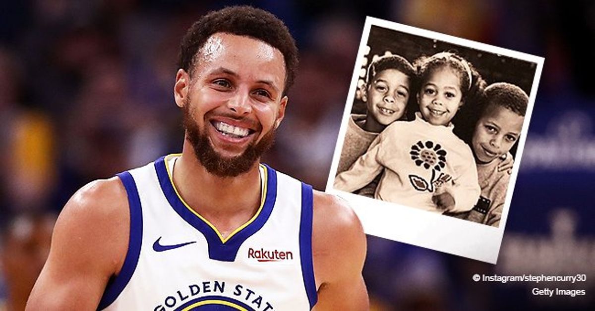 Stephen Curry Shares Throwback Photo with Sister Sydel & Brother Seth ...
