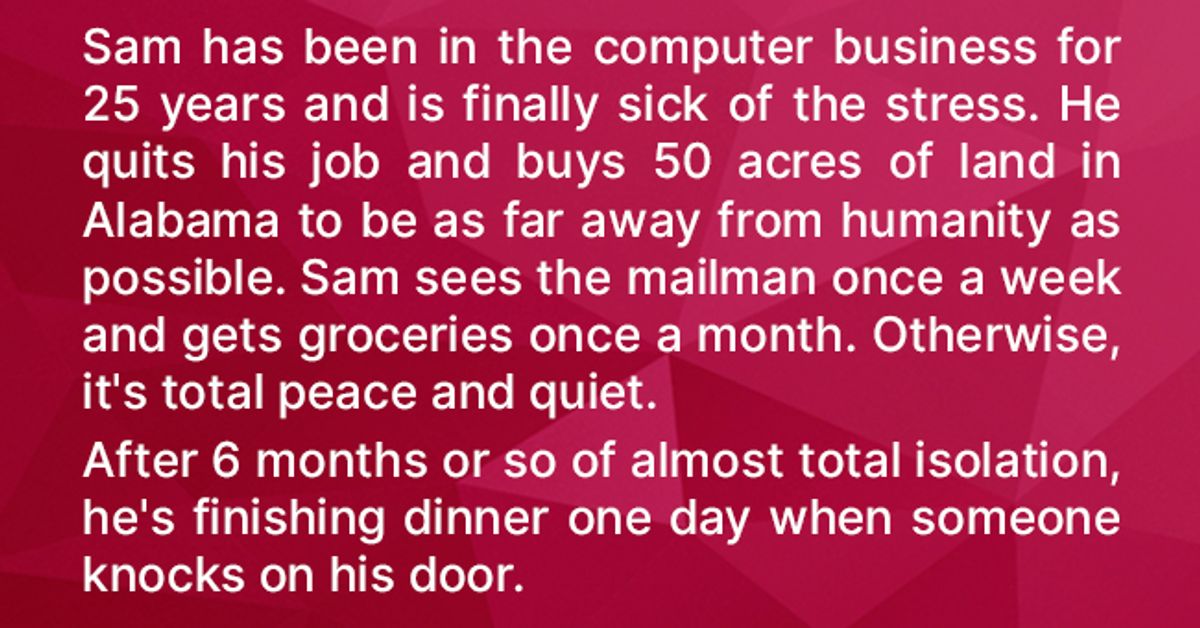 Man Accepts a Party Invitation after Six Months of Living Alone