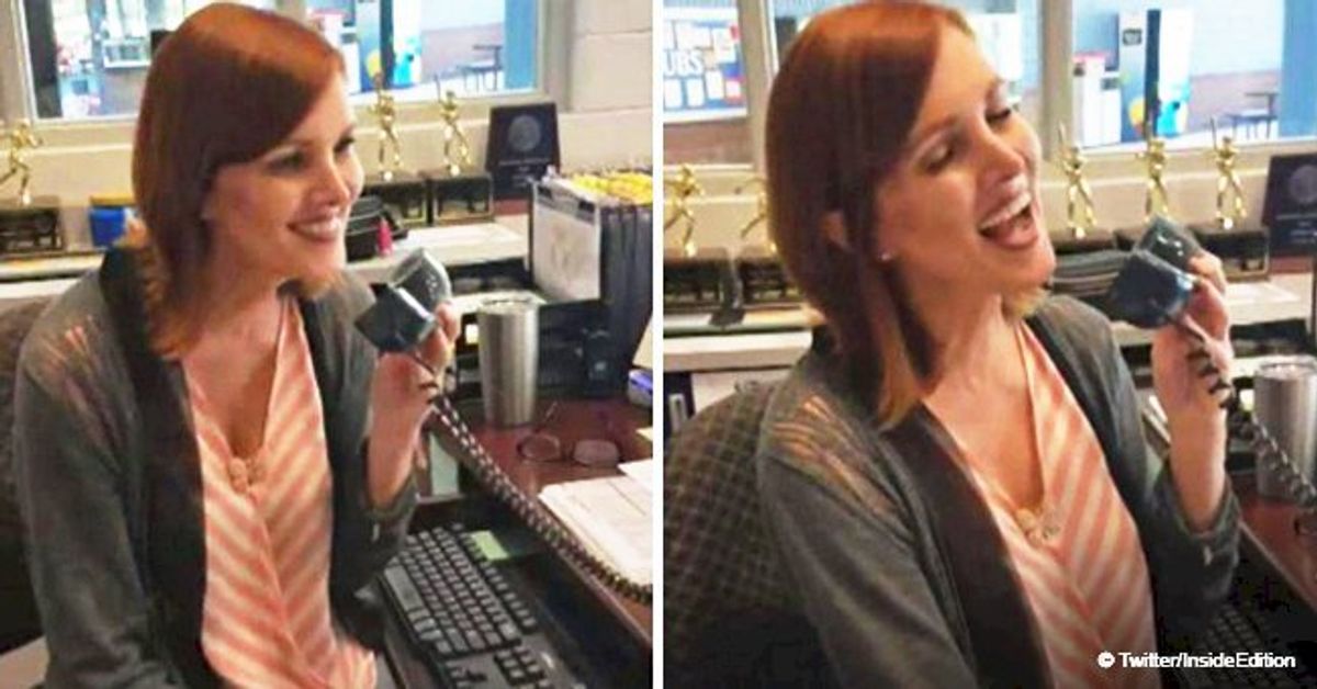 High school receptionist singing 'At Last' over intercom on last day of ...