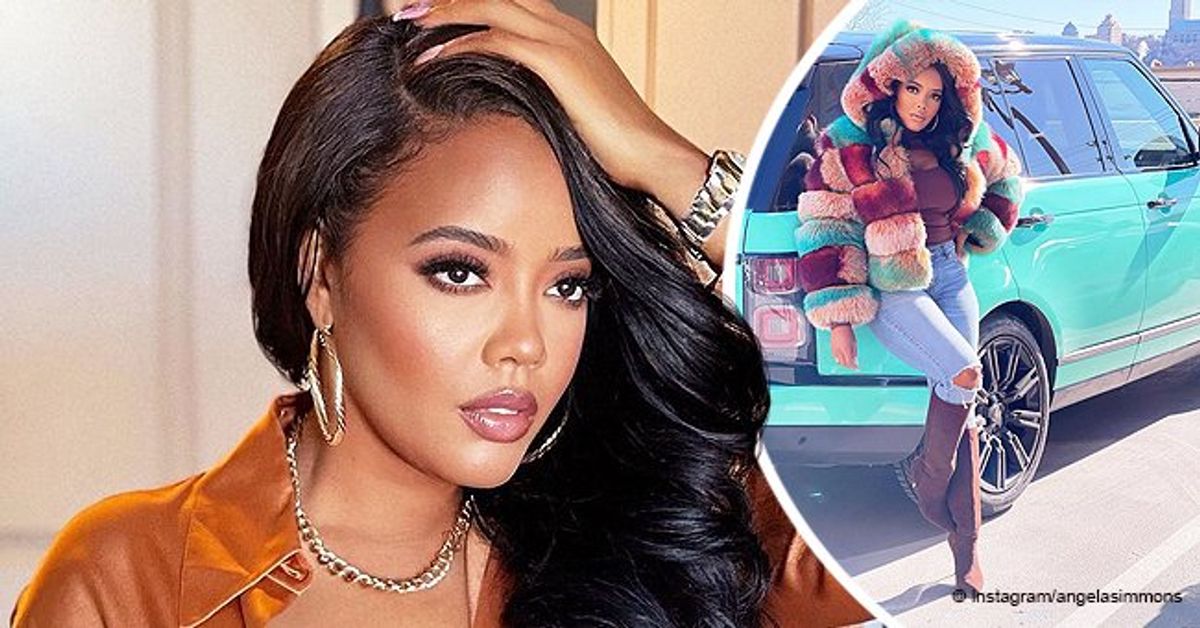 Angela Simmons Makes Hearts Go Wild Posing Next to a Blue Range Rover ...